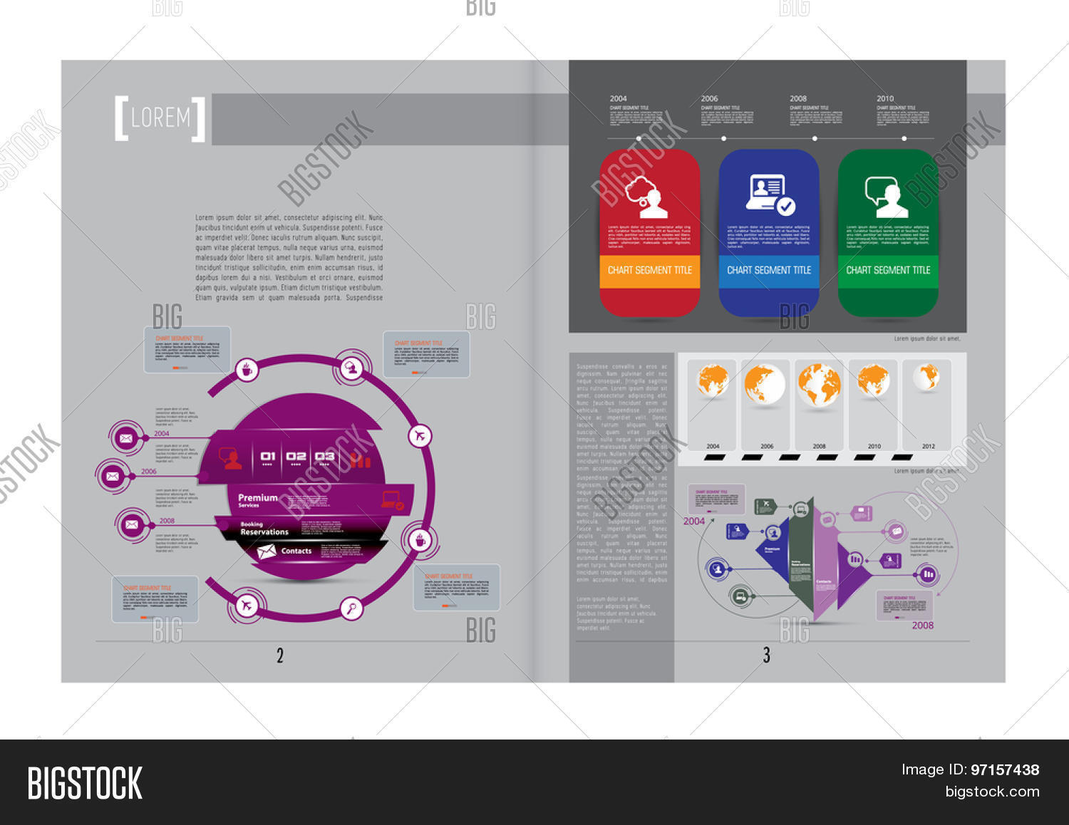 Open Magazine. Vector Vector & Photo (Free Trial) | Bigstock