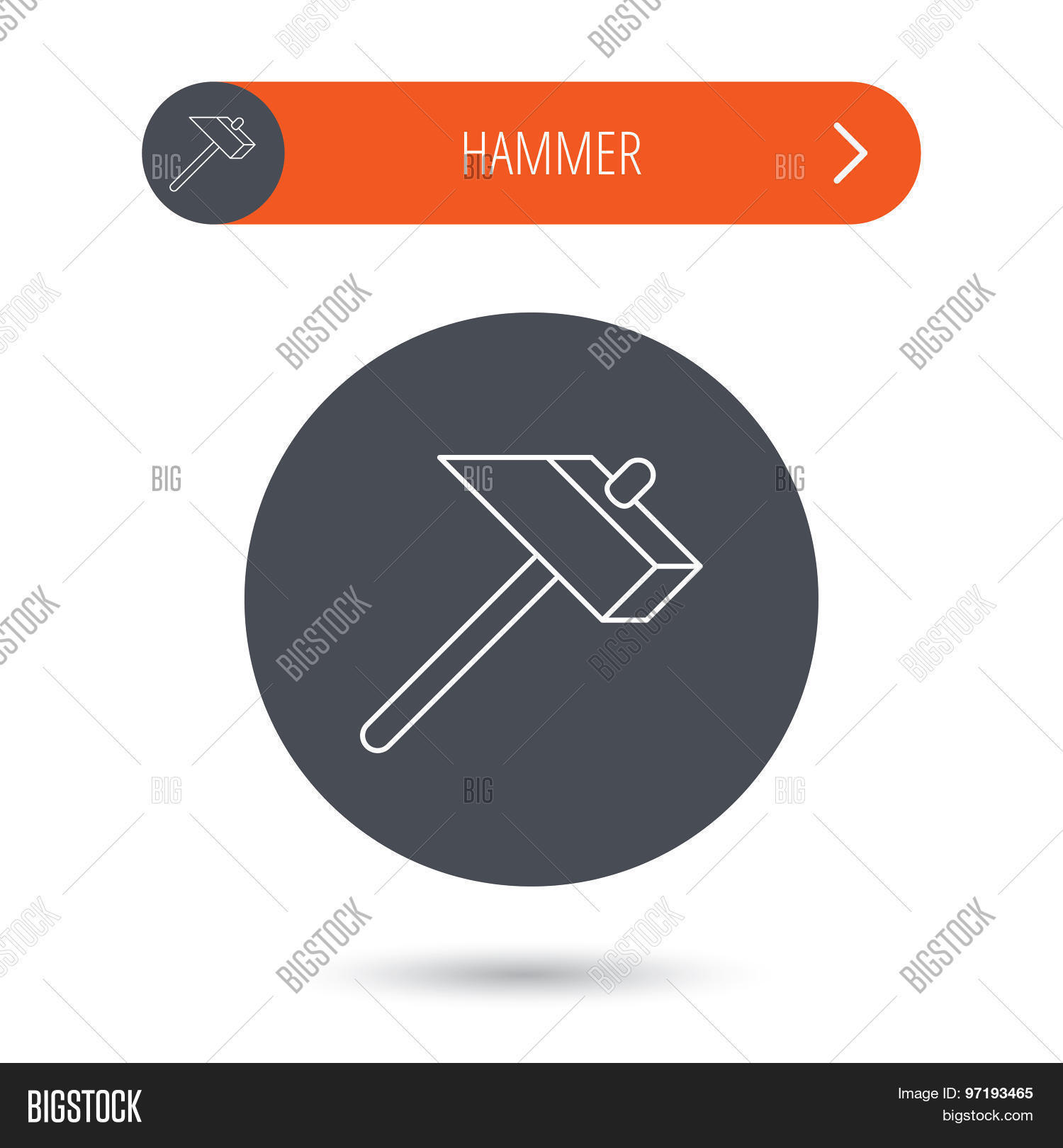Hammer Icon. Repair Vector & Photo (Free Trial) | Bigstock