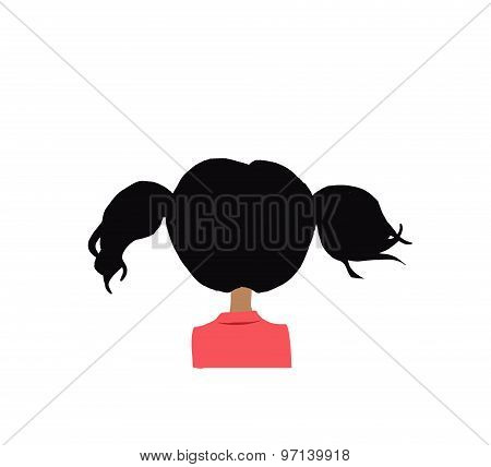 Cartoon Girl Back Head Image & Photo (Free Trial) | Bigstock