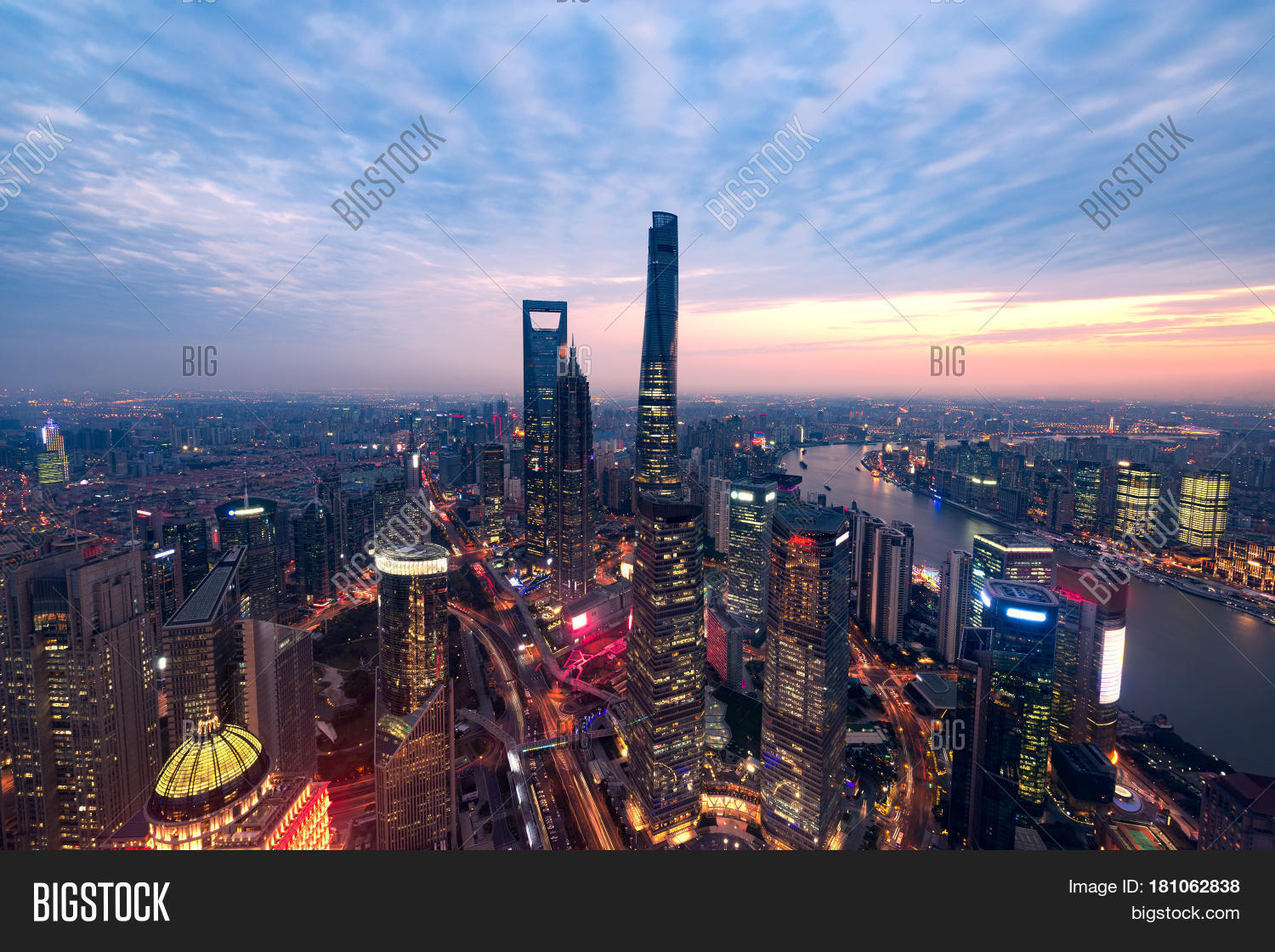 Aerial View Shanghai Image & Photo (Free Trial) | Bigstock