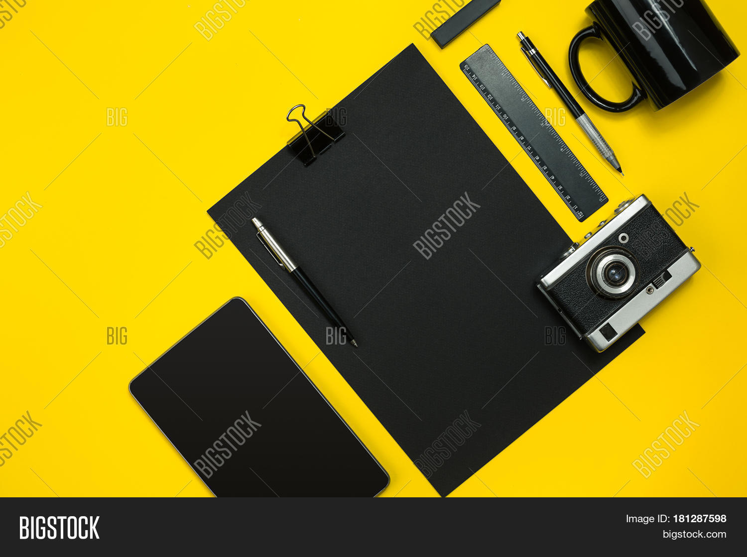Black Objects Office Image & Photo (Free Trial) | Bigstock
