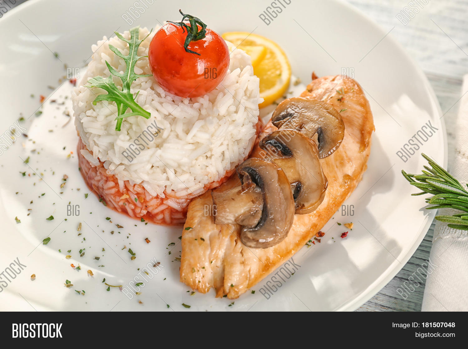 Plate Chicken Breast Image & Photo (Free Trial) | Bigstock