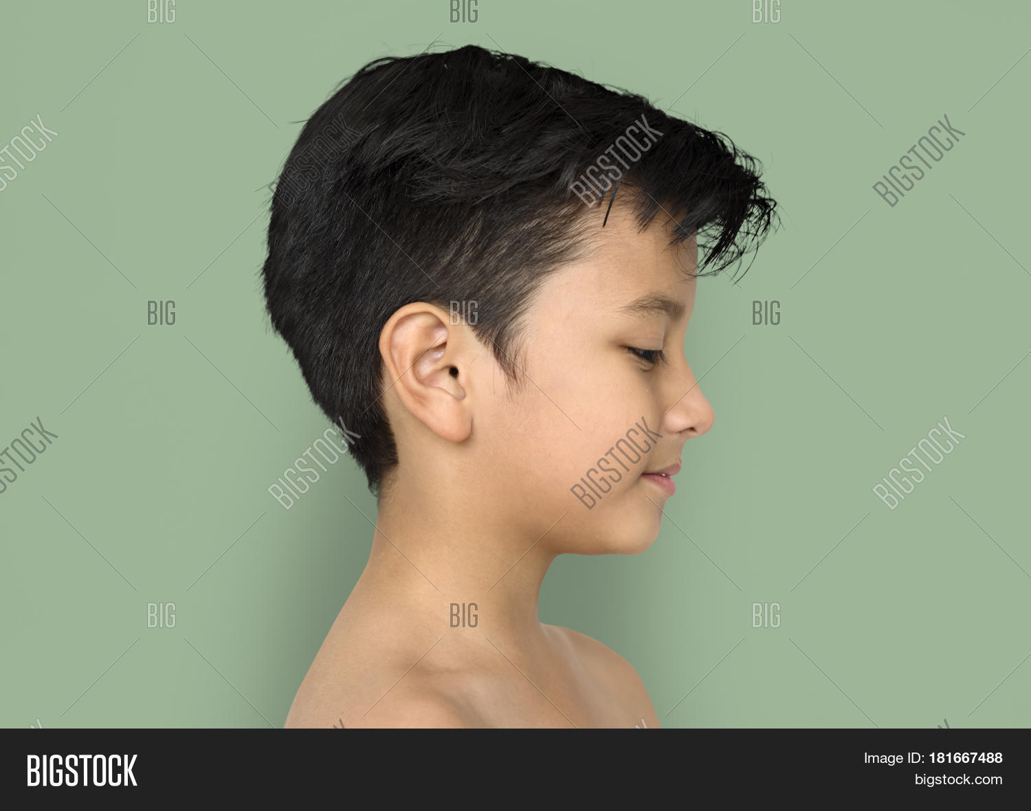 Little Boy Side View Image & Photo (Free Trial) | Bigstock