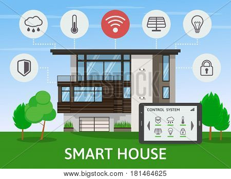 Modern Smart House Vector & Photo (Free Trial) | Bigstock