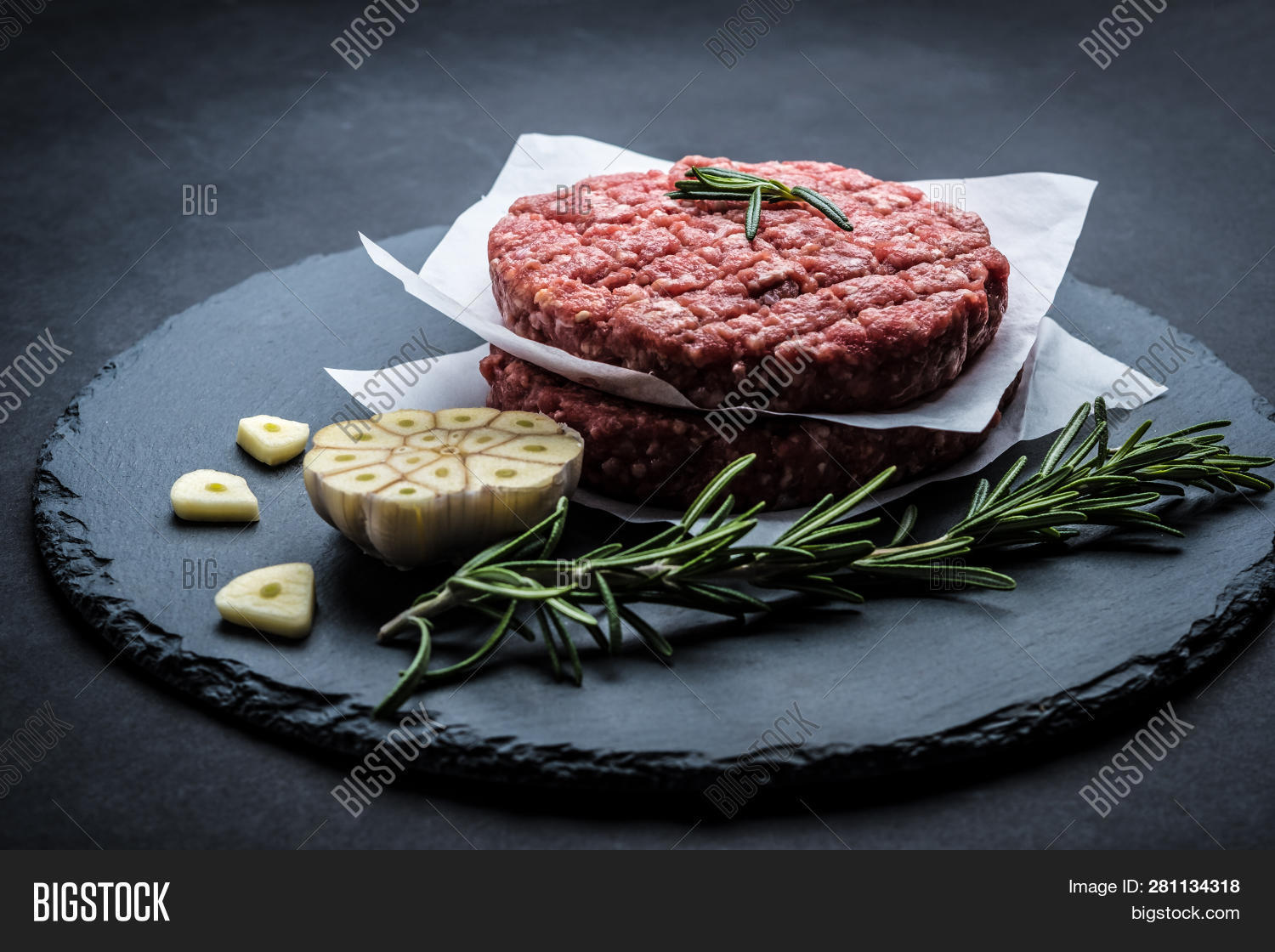 Raw Burger Beef Patty Image & Photo (Free Trial) | Bigstock