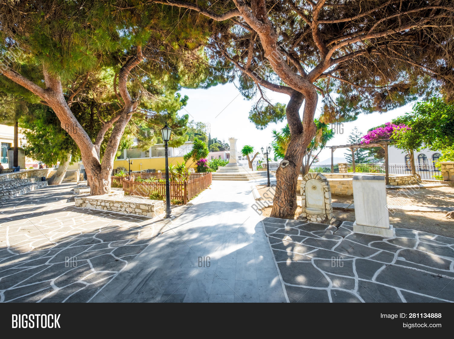 Cozy Green Park Stone Image & Photo (Free Trial) | Bigstock