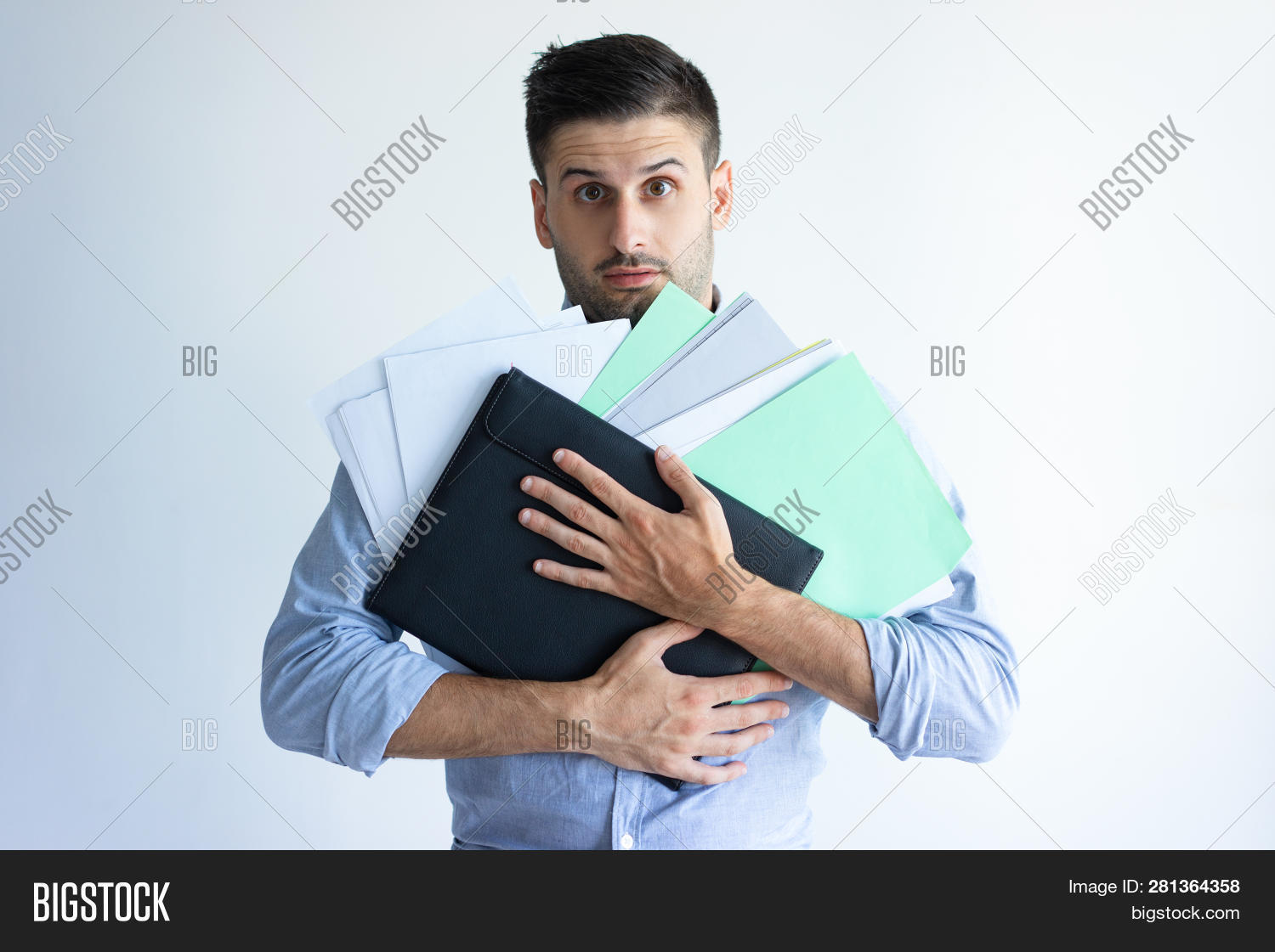Puzzled Office Worker Image & Photo (Free Trial) | Bigstock