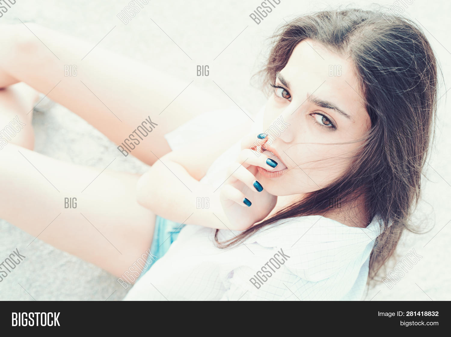 Woman On Calm Face Image & Photo (Free Trial) | Bigstock