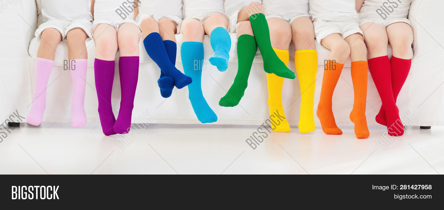 Kids Colorful Socks. Image & Photo (Free Trial) | Bigstock