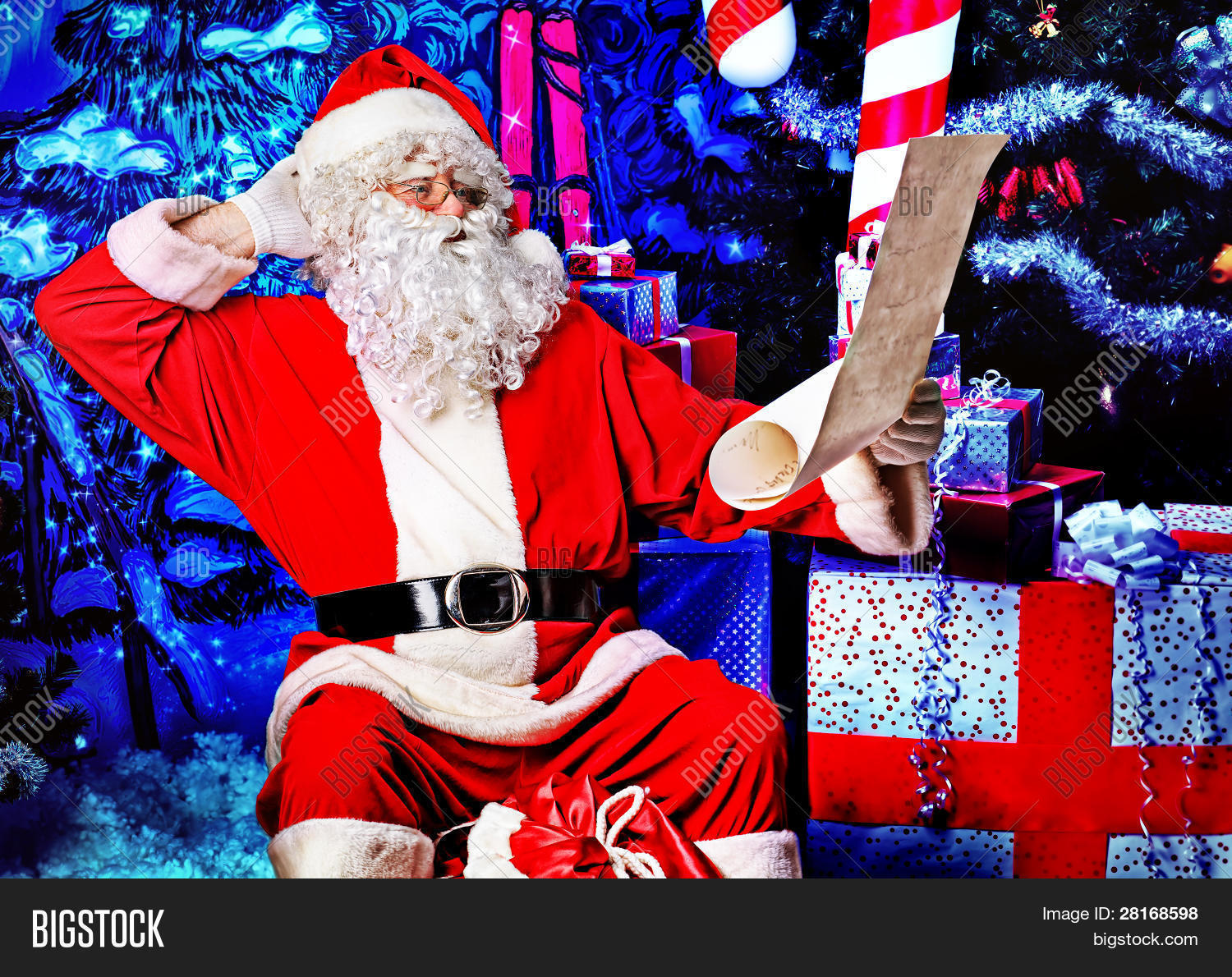 Santa Claus Posing Image & Photo (Free Trial) | Bigstock