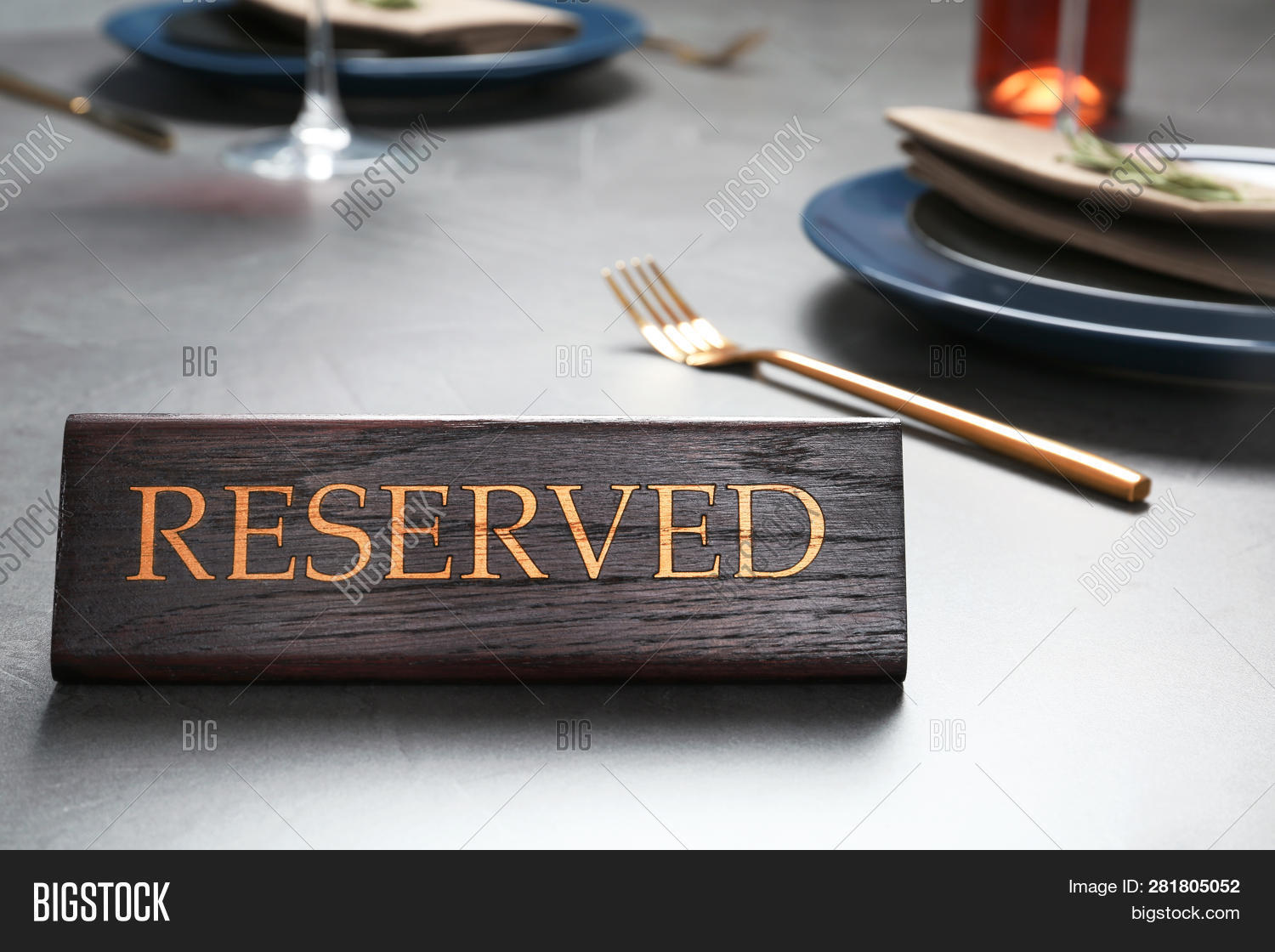 Table Setting Reserved Image & Photo (Free Trial) | Bigstock