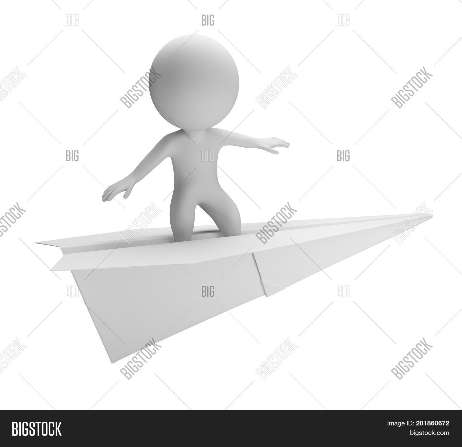 3d Small Person Flying Image & Photo (Free Trial) | Bigstock