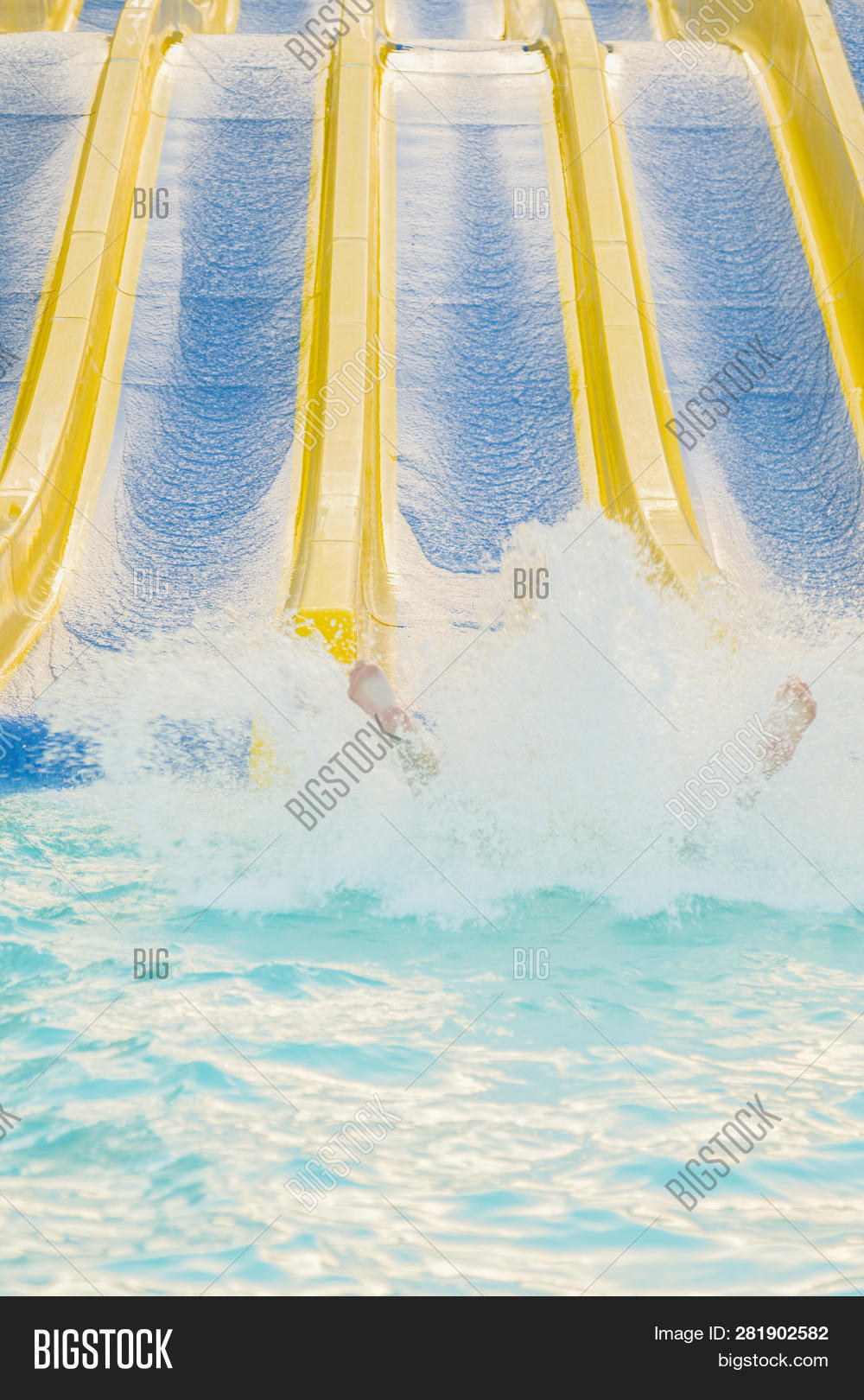 Girl Sliding Water Image & Photo (Free Trial) | Bigstock
