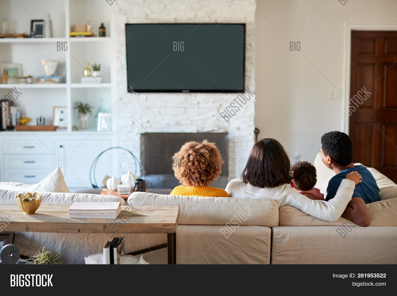 Back View Young Family Image & Photo (Free Trial) | Bigstock