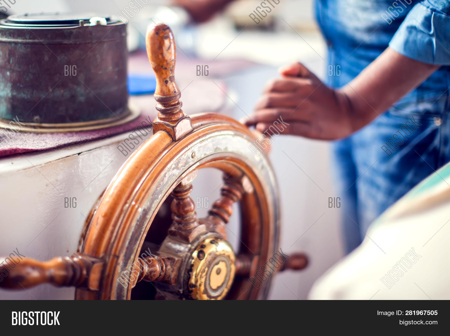 Hands Captain Steering Image & Photo (Free Trial) | Bigstock