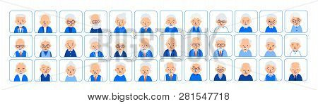 Set Avatars Old People Image & Photo (Free Trial) | Bigstock