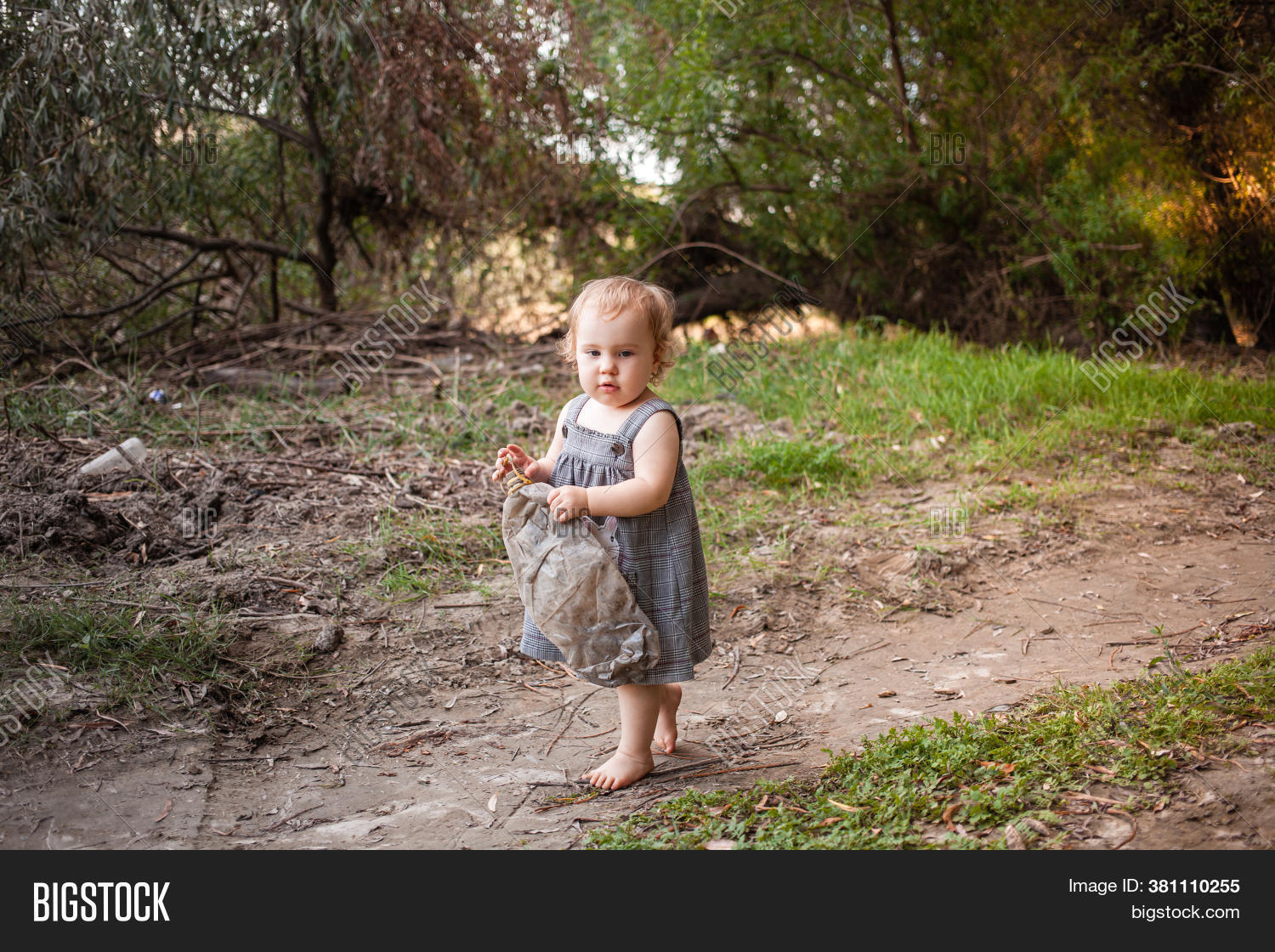 Child Collects Garbage Image & Photo (Free Trial) | Bigstock