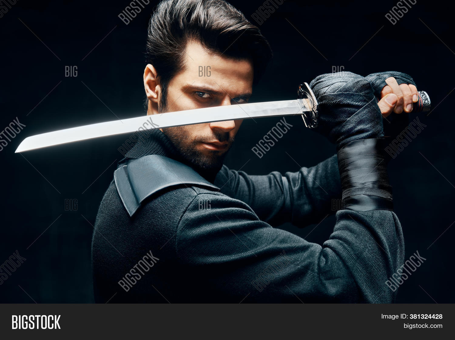 Warrior Man Posing Image & Photo (Free Trial) | Bigstock