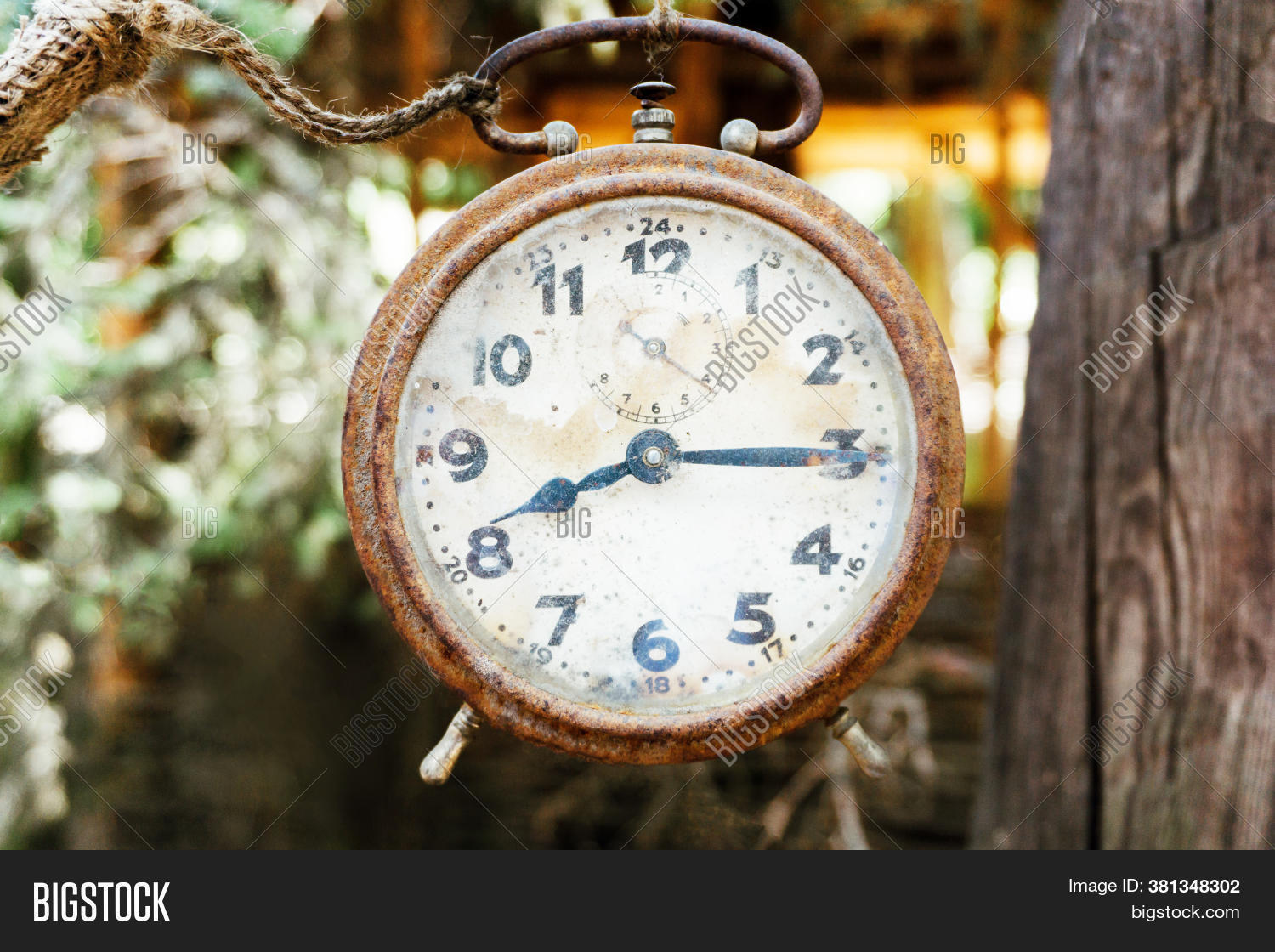 Vintage Rusty Clock. Image & Photo (Free Trial) | Bigstock