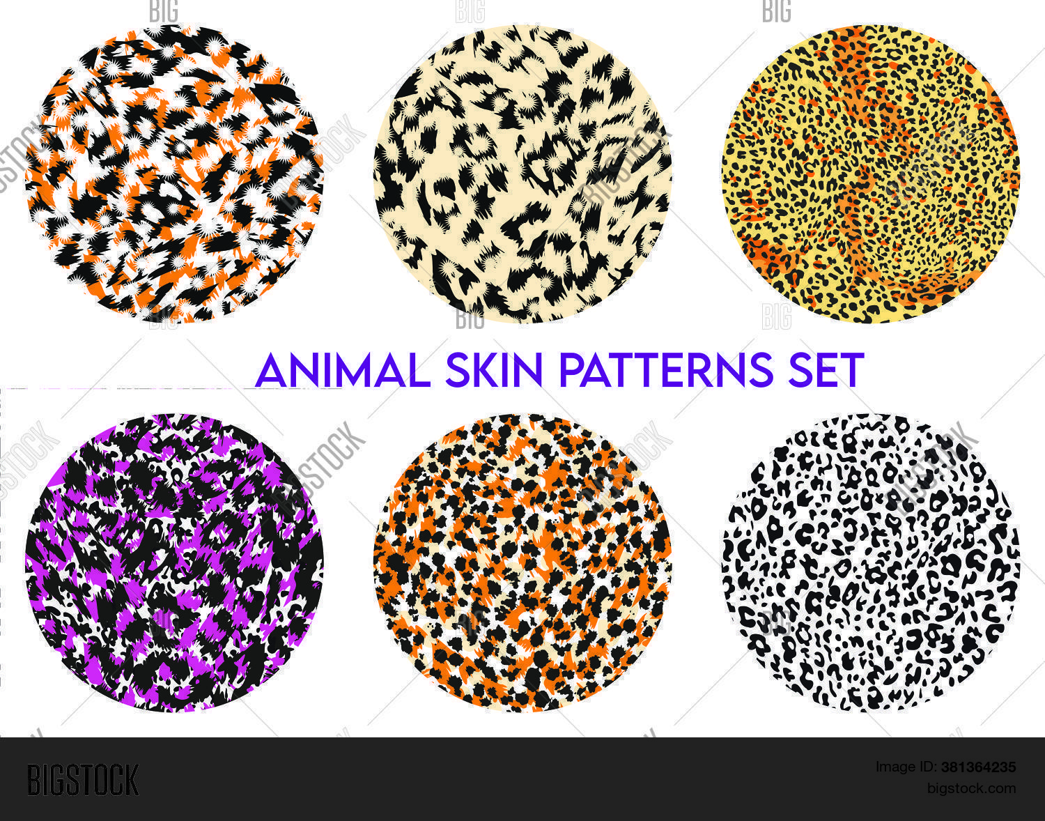 Set Animal Print Vector & Photo (Free Trial) | Bigstock
