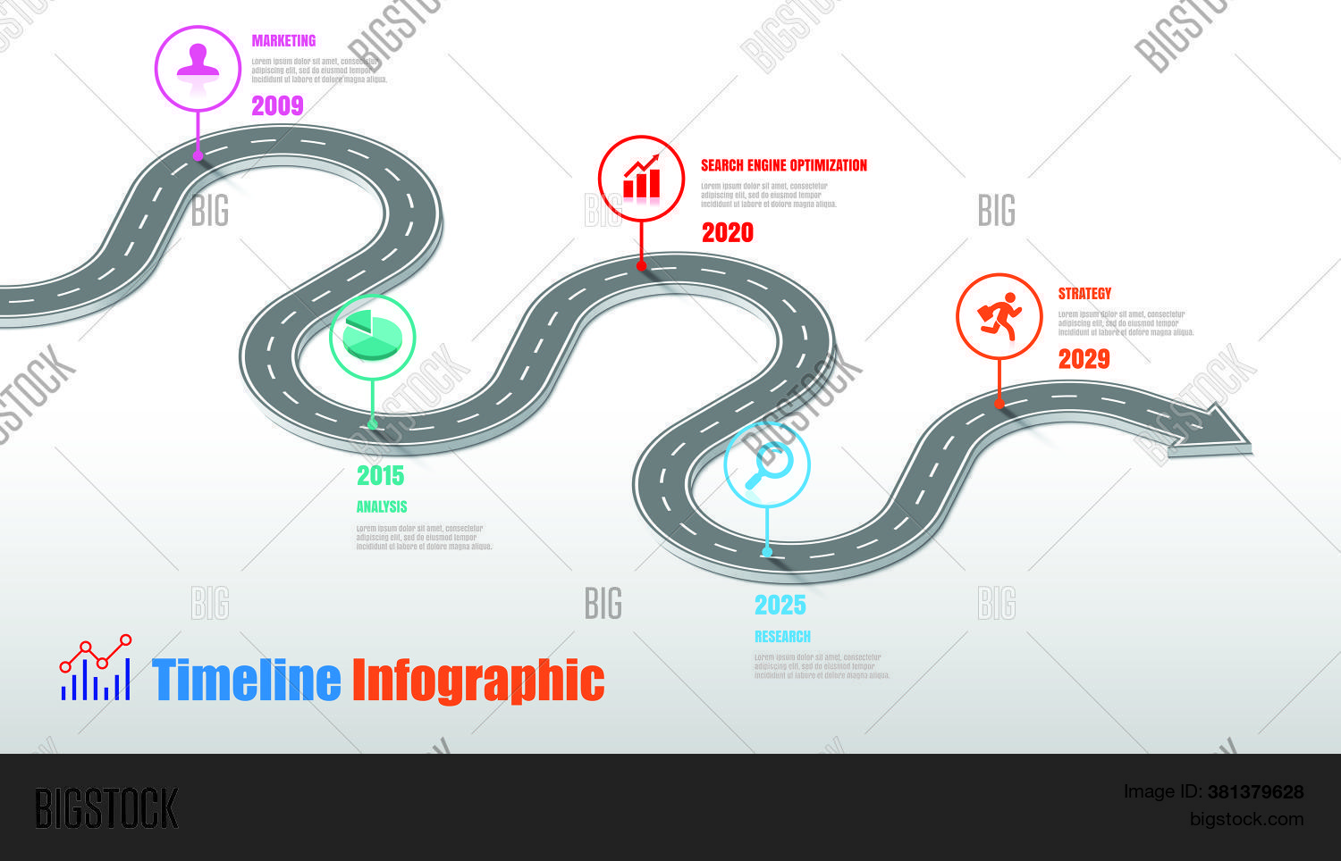 Business Road Map Vector & Photo (Free Trial) | Bigstock