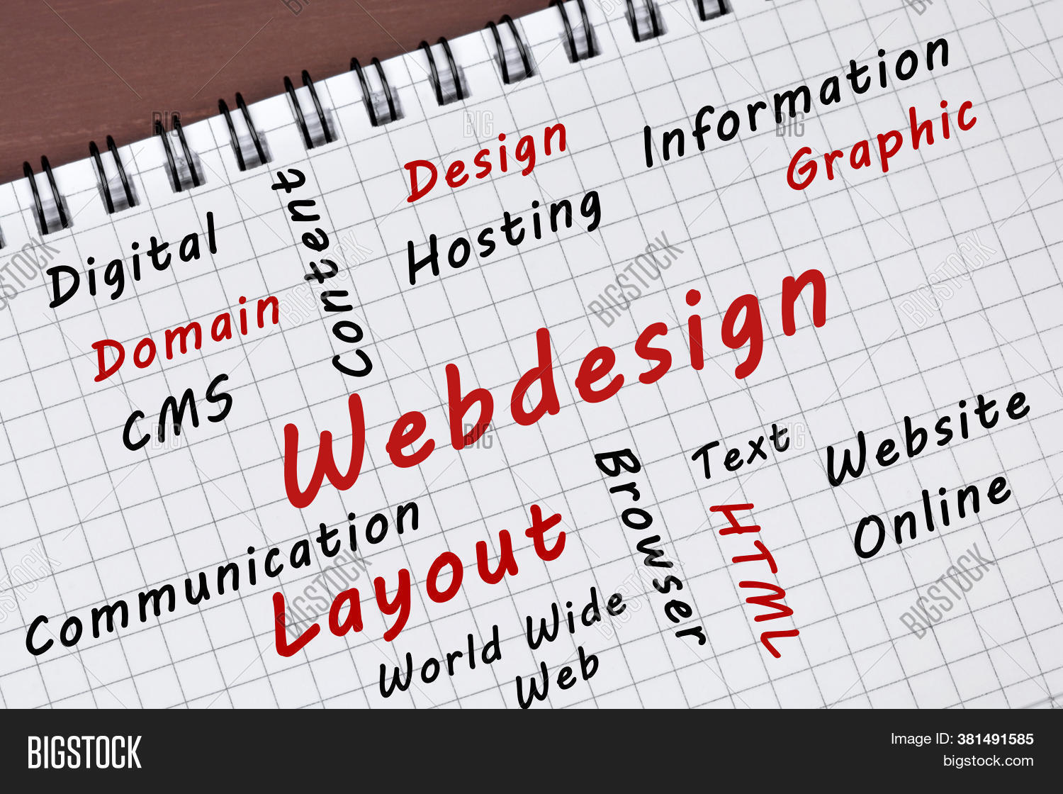 Webdesign Word On Image & Photo (Free Trial) | Bigstock
