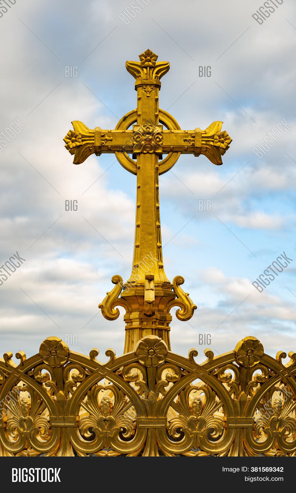 Gilded Crown Cross Image & Photo (Free Trial) | Bigstock