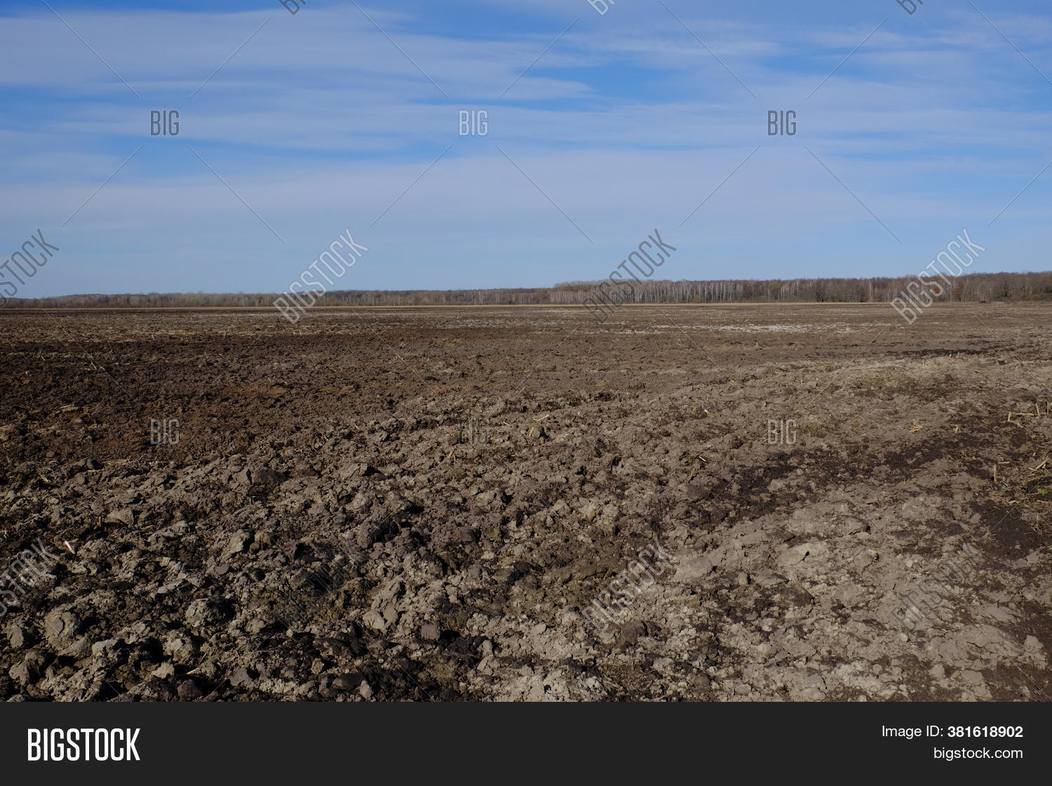 Plowed Field On Sunny Image & Photo (Free Trial) | Bigstock
