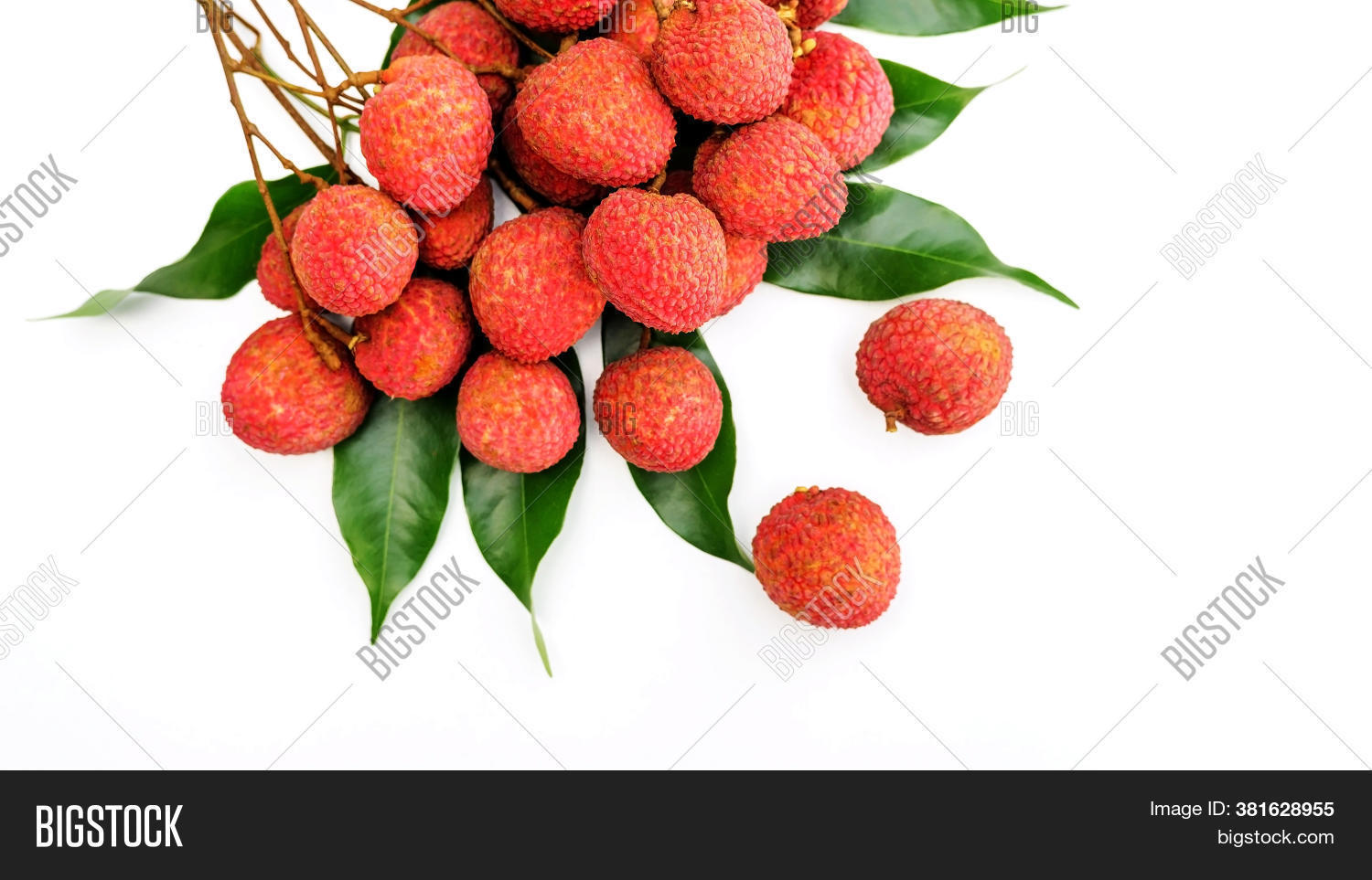 Fresh Red Litchi On Image & Photo (Free Trial) | Bigstock