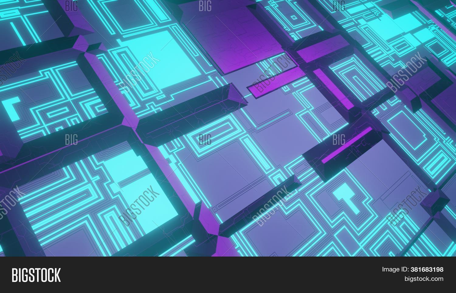 Modern Tech Pattern. Image & Photo (Free Trial) | Bigstock