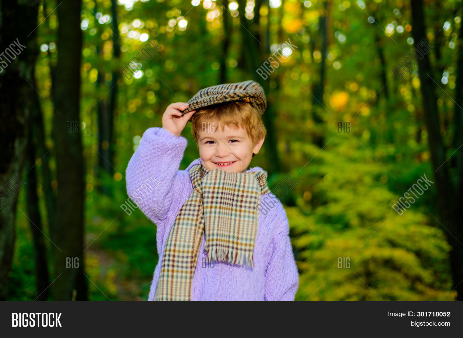 Cute Boy Over Autumn Image & Photo (Free Trial) | Bigstock