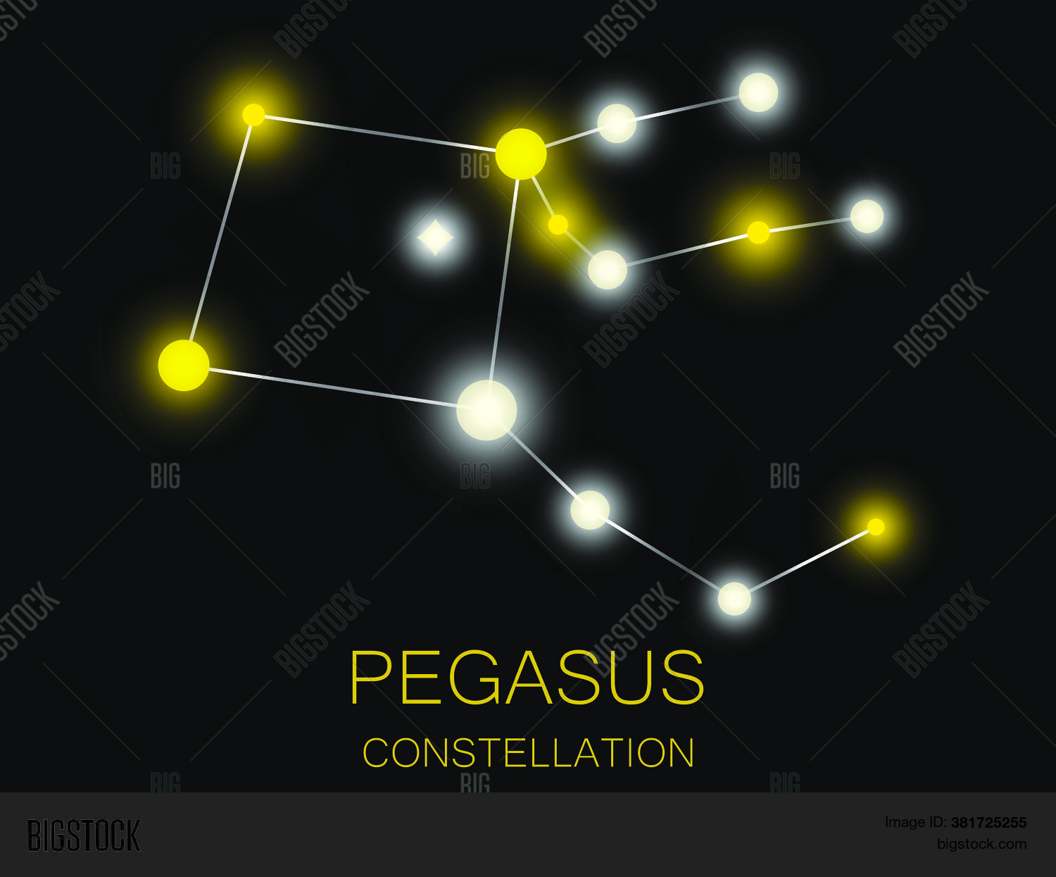 Pegasus Constellation Vector & Photo (Free Trial) | Bigstock