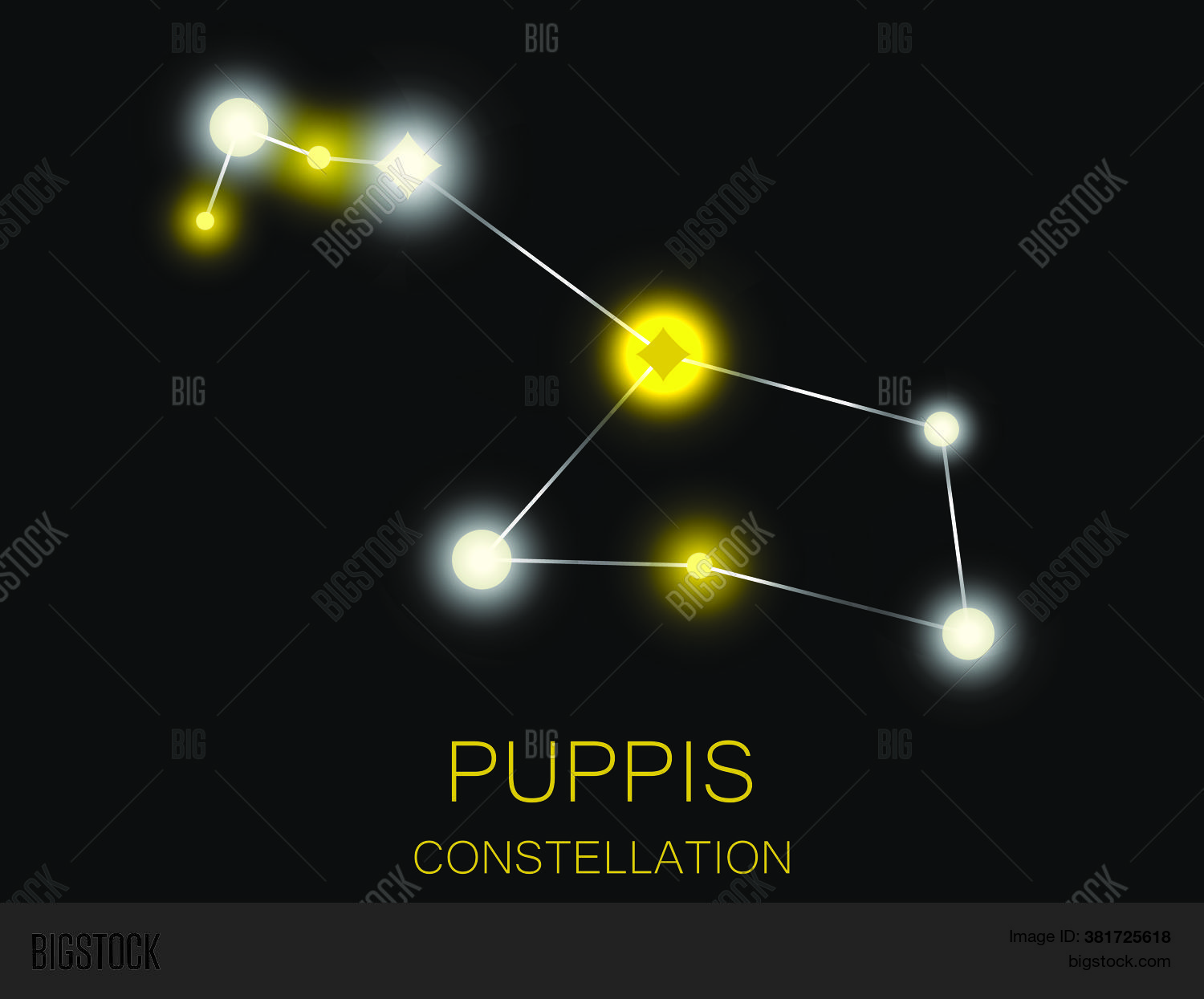 Puppis Constellation Vector & Photo (Free Trial) | Bigstock