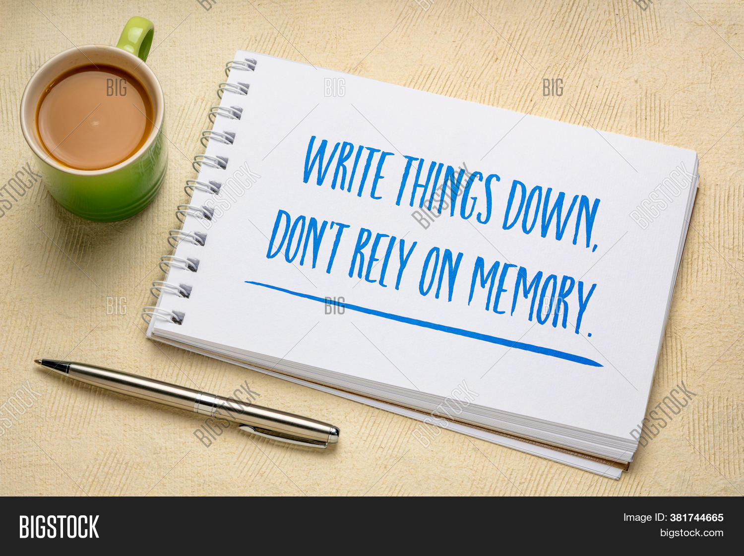 Write Things Down, Do Image & Photo (Free Trial) | Bigstock