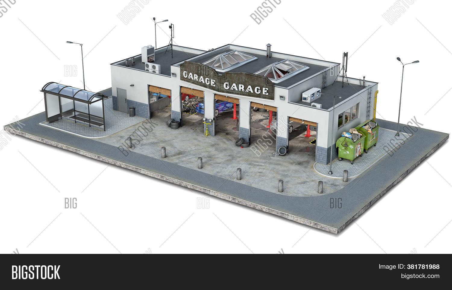 Auto Repair Building Image & Photo (Free Trial) | Bigstock
