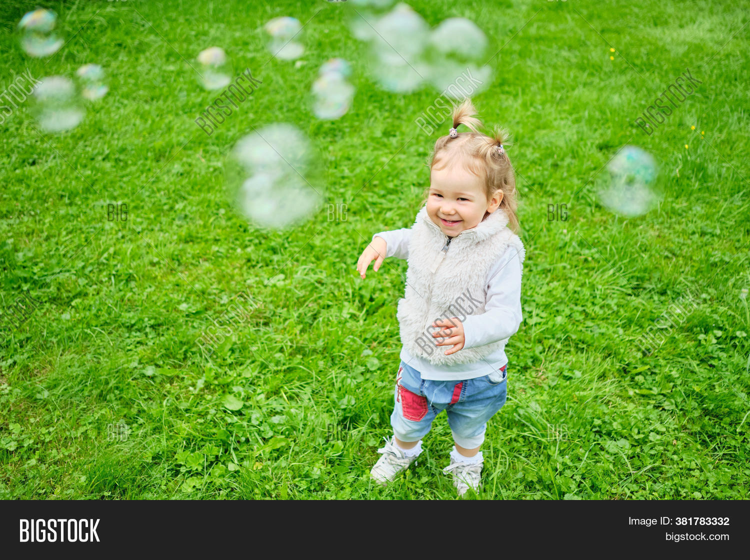 Happy Toddler Chasing Image & Photo (Free Trial) | Bigstock