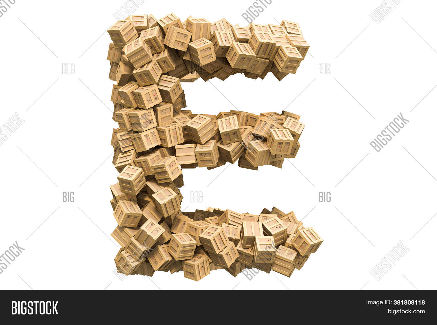 Letter E Wooden Boxes Image & Photo (Free Trial) | Bigstock
