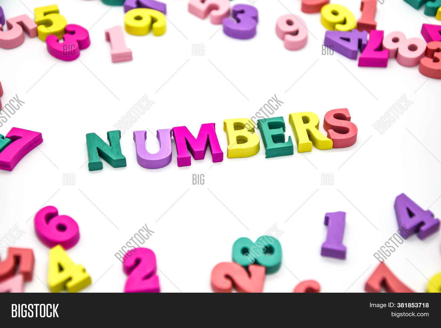 Word "numbers" Laid Image & Photo (Free Trial) | Bigstock