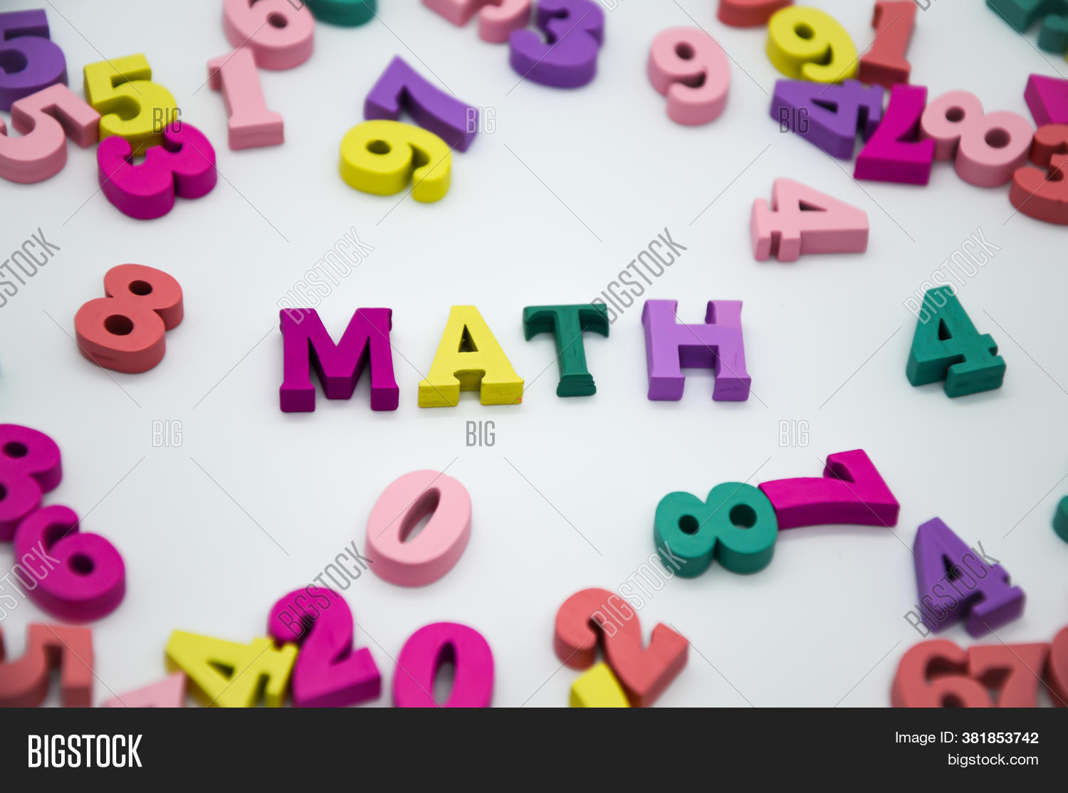 Word "math" Laid Out Image & Photo (Free Trial) | Bigstock