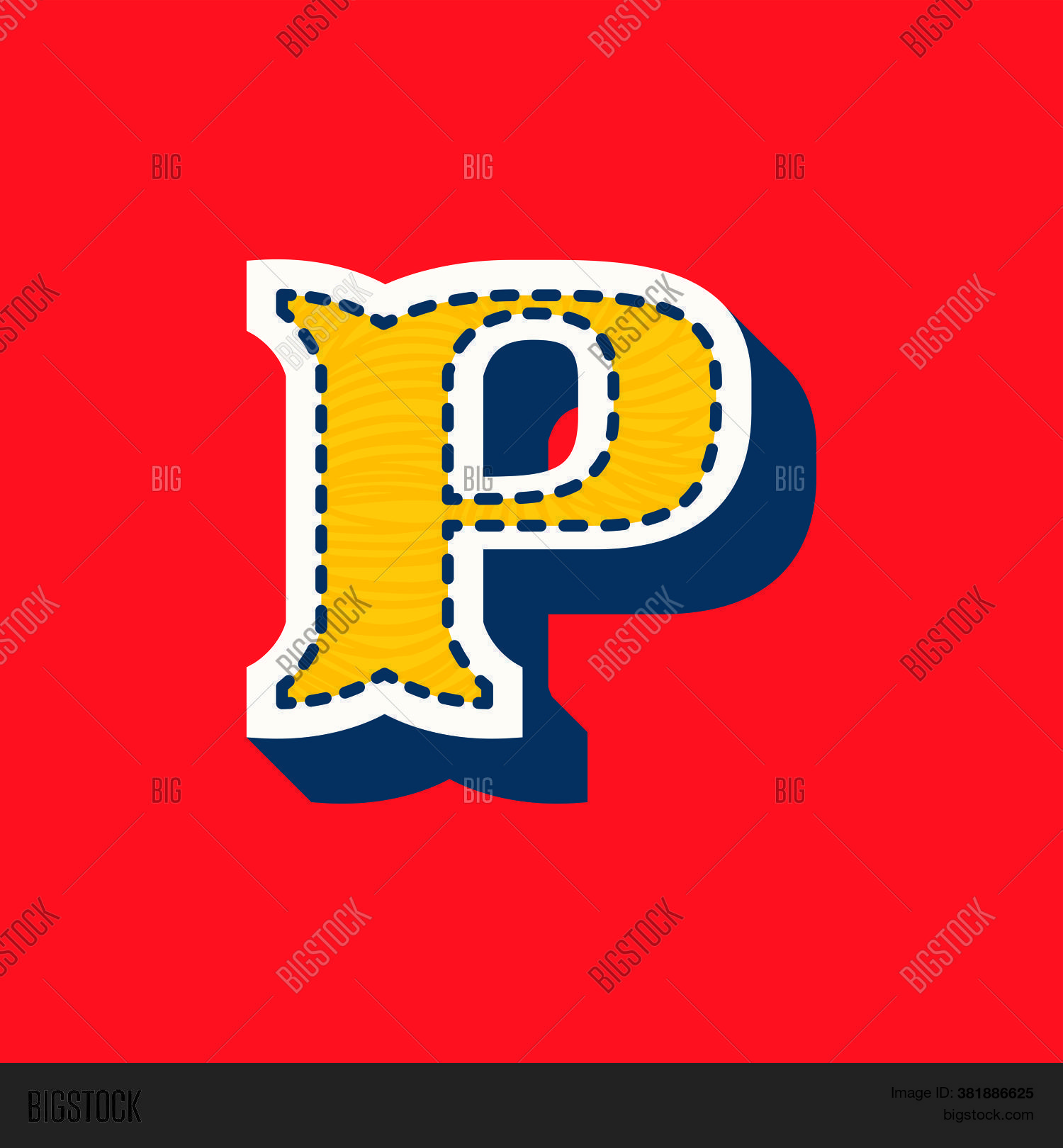 P Letter Sports Team Vector & Photo (Free Trial) | Bigstock