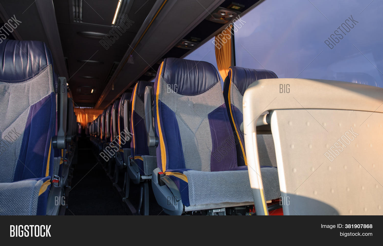 Row Seats Bus. Front Image & Photo (Free Trial) | Bigstock