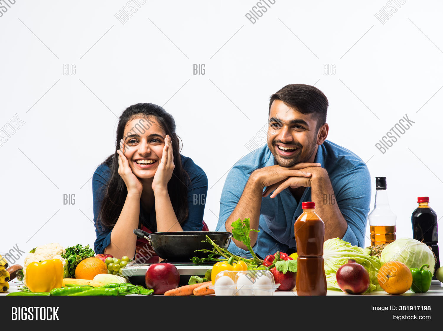 Indian Couple Cooking Image & Photo (Free Trial) | Bigstock