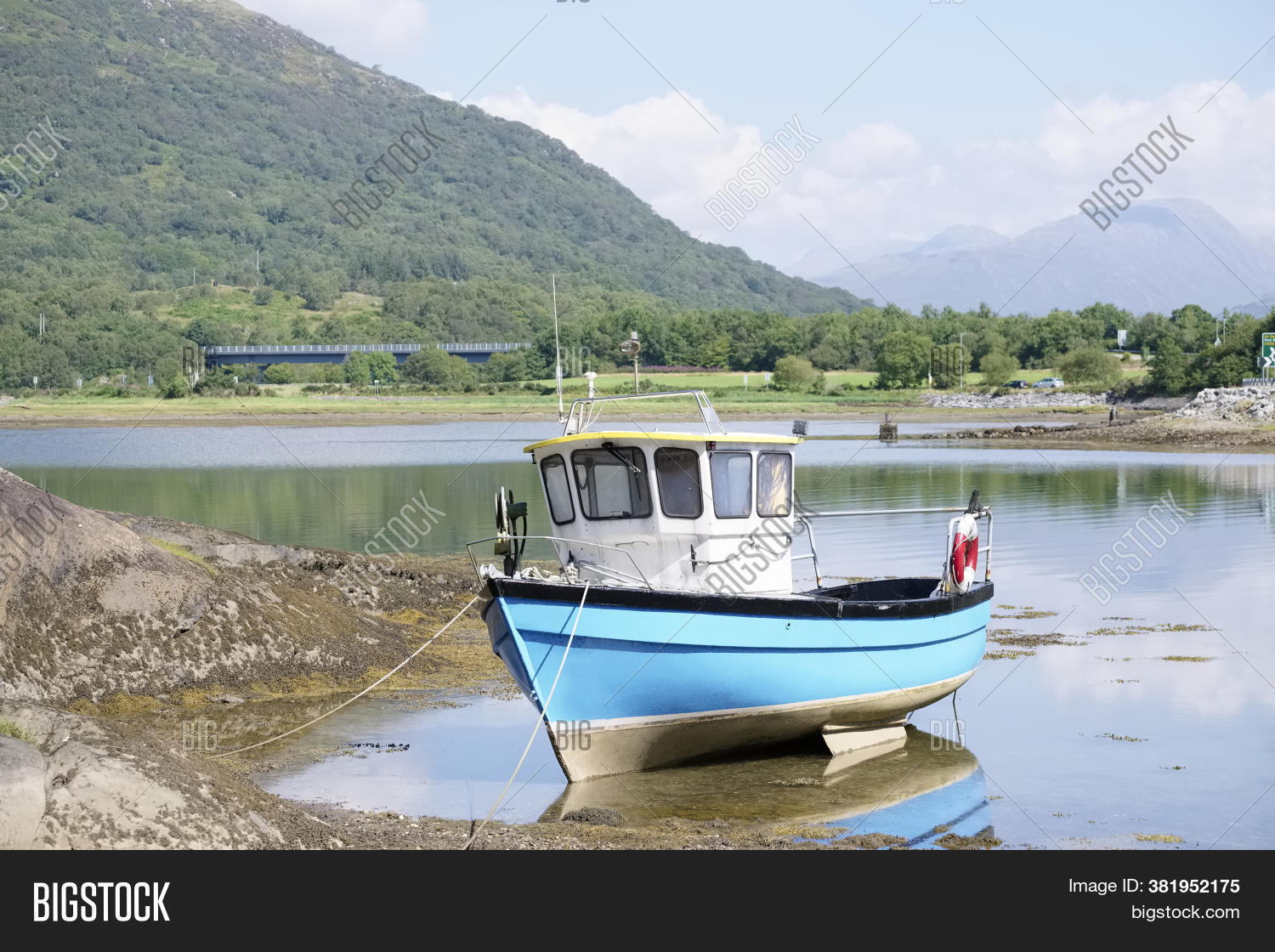 Blue Boat Sea Water Image & Photo (Free Trial) | Bigstock