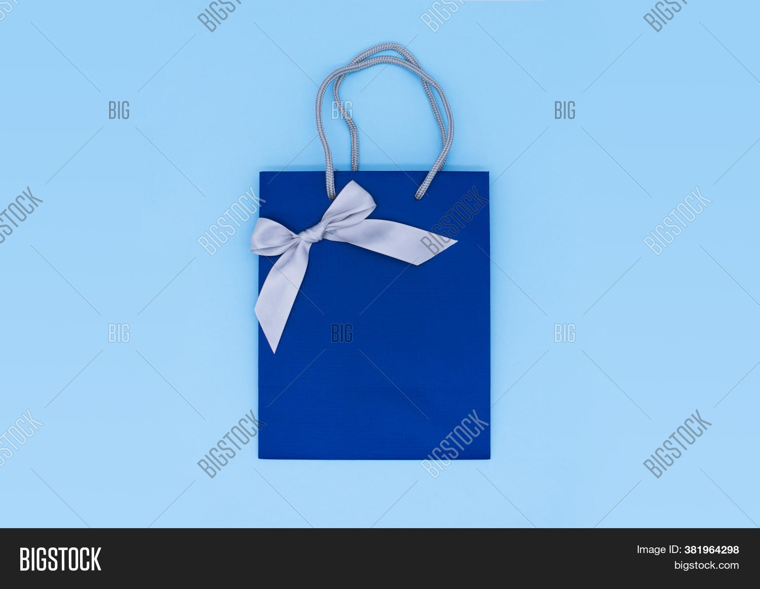 Blue Gift Bag Silver Image & Photo (Free Trial) | Bigstock