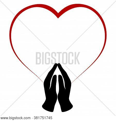 Vector Logo Praying Vector & Photo (Free Trial) | Bigstock