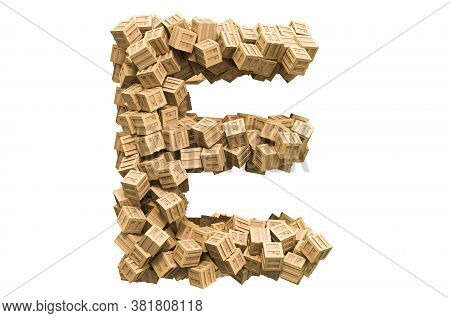 Letter E Wooden Boxes Image & Photo (Free Trial) | Bigstock