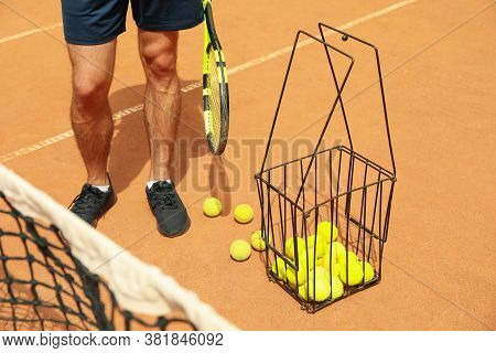 Man Hold Racket On Image & Photo (Free Trial) | Bigstock