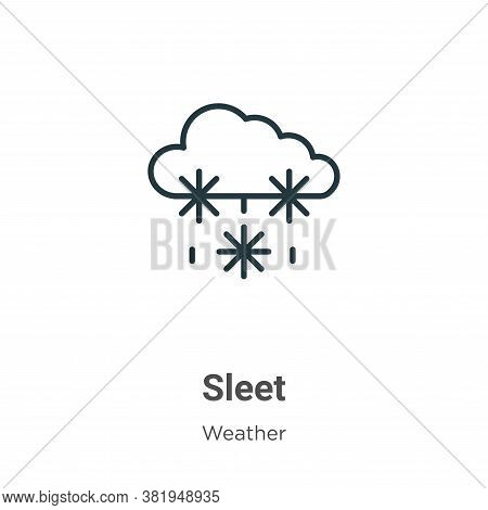 Sleet Icon Isolated Vector & Photo (Free Trial) | Bigstock