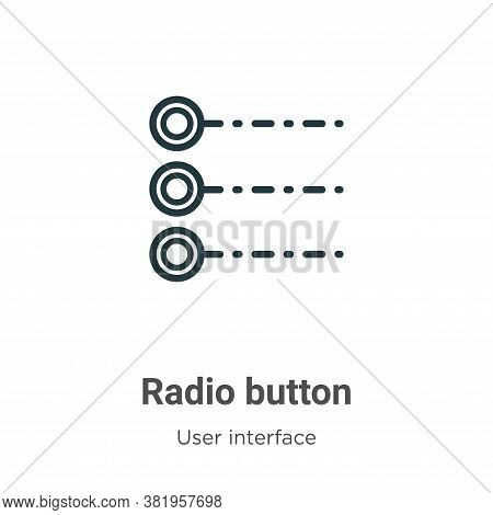 Radio Button Icon Vector & Photo (Free Trial) | Bigstock