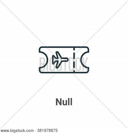 Null Icon Isolated On Vector & Photo (Free Trial) | Bigstock